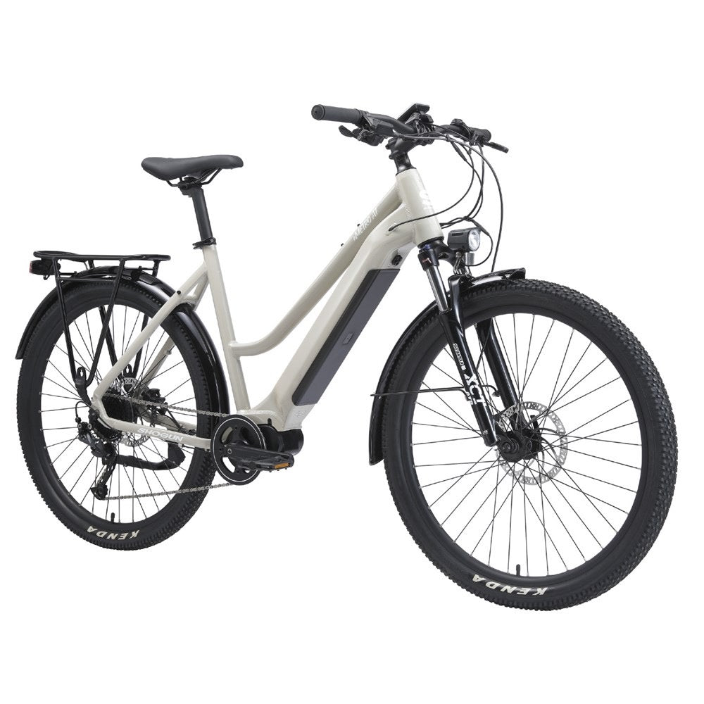 Shogun E-metro All Terrain - Step Through - White – Yarra Valley Cycles